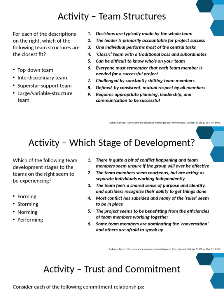 Team Structures and Development Stages | PDF | Organizational Behavior ...