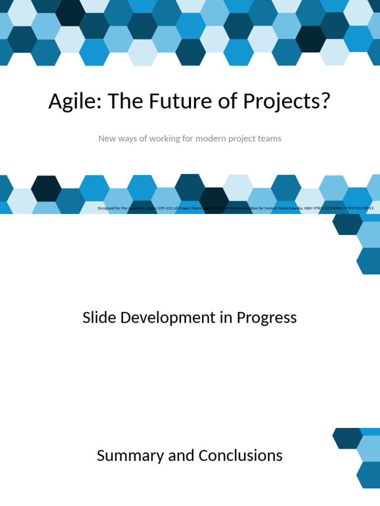 Appendix - Agile The Future of Projects | PDF