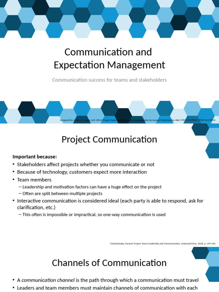 Chapter 5 - Communication and Expectation Management | PDF ...