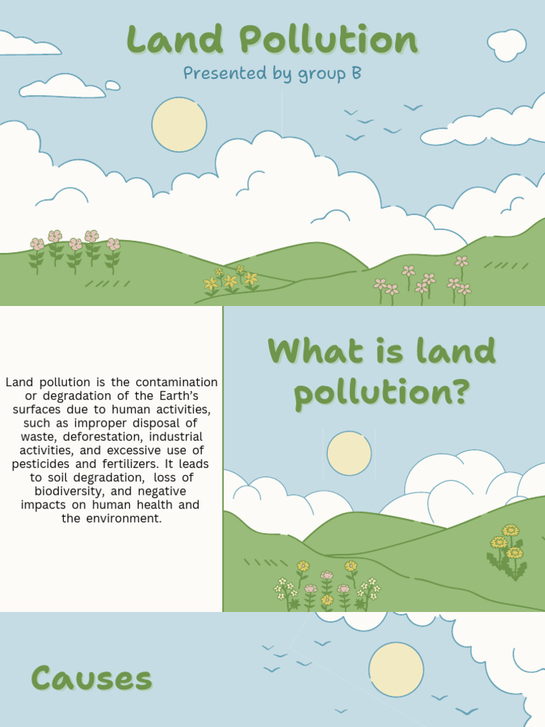 Land Pollution.pdf | PDF | Pollution | Agriculture