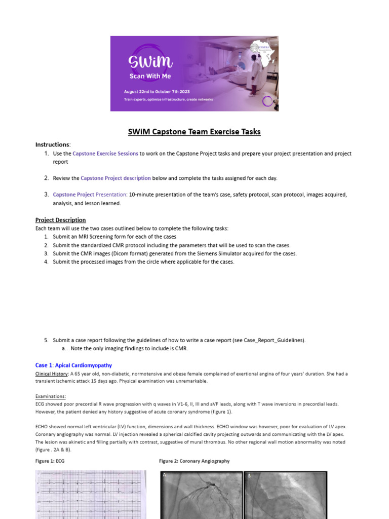 Capstone_Outline | PDF | Electrocardiography | Magnetic Resonance Imaging