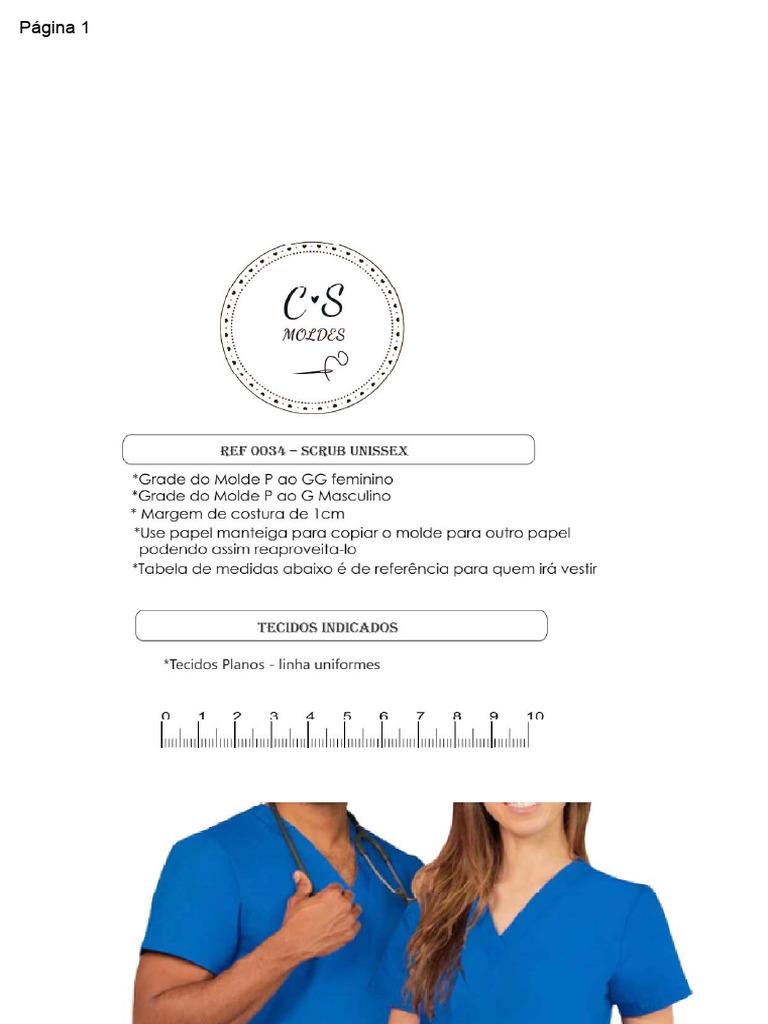 0034 - Scrub Unissex - A4 | PDF