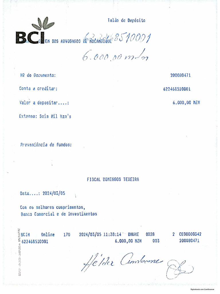 Comprovativo de pagamento | PDF