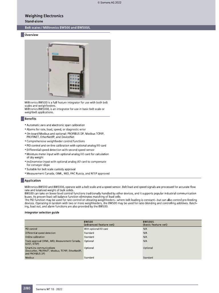 BW500 | PDF