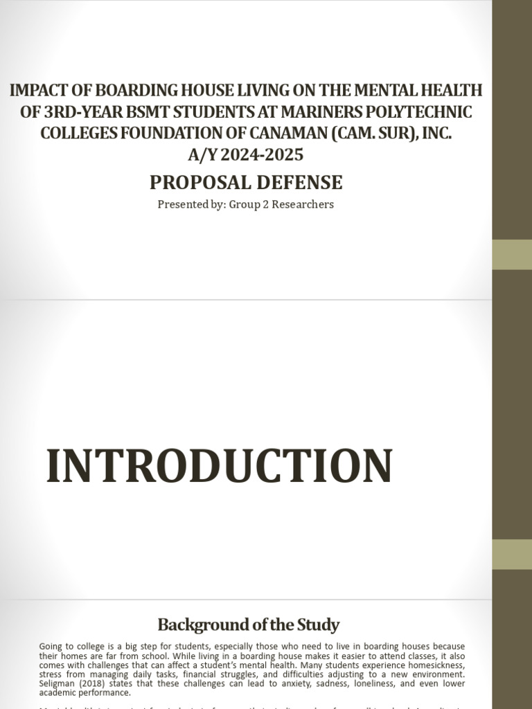 Group 2 PPT Presentation For Proposal Defense | PDF | Social Support ...