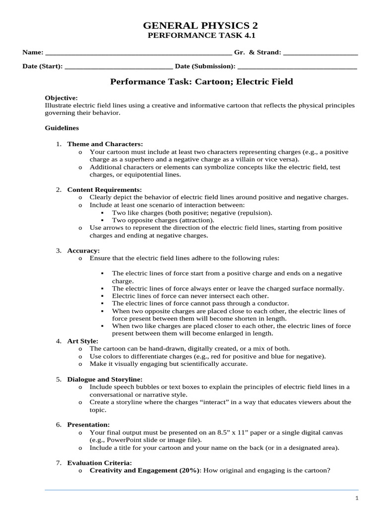 General-Physics-2-PT-4.1 | PDF | Force | Electric Field
