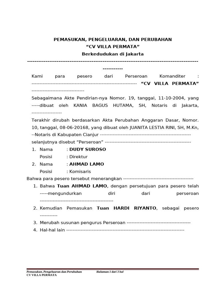 VILLA PERMATA CV_2 | PDF