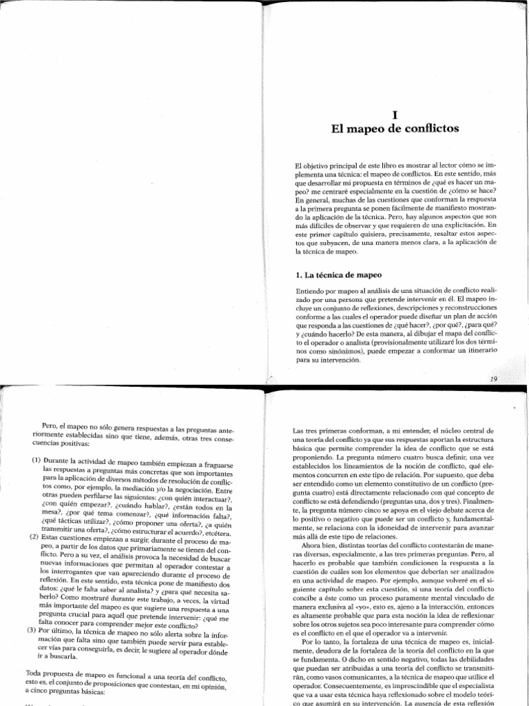 Mapeo de Conflictos Raul Calvo | PDF | Información | Mente