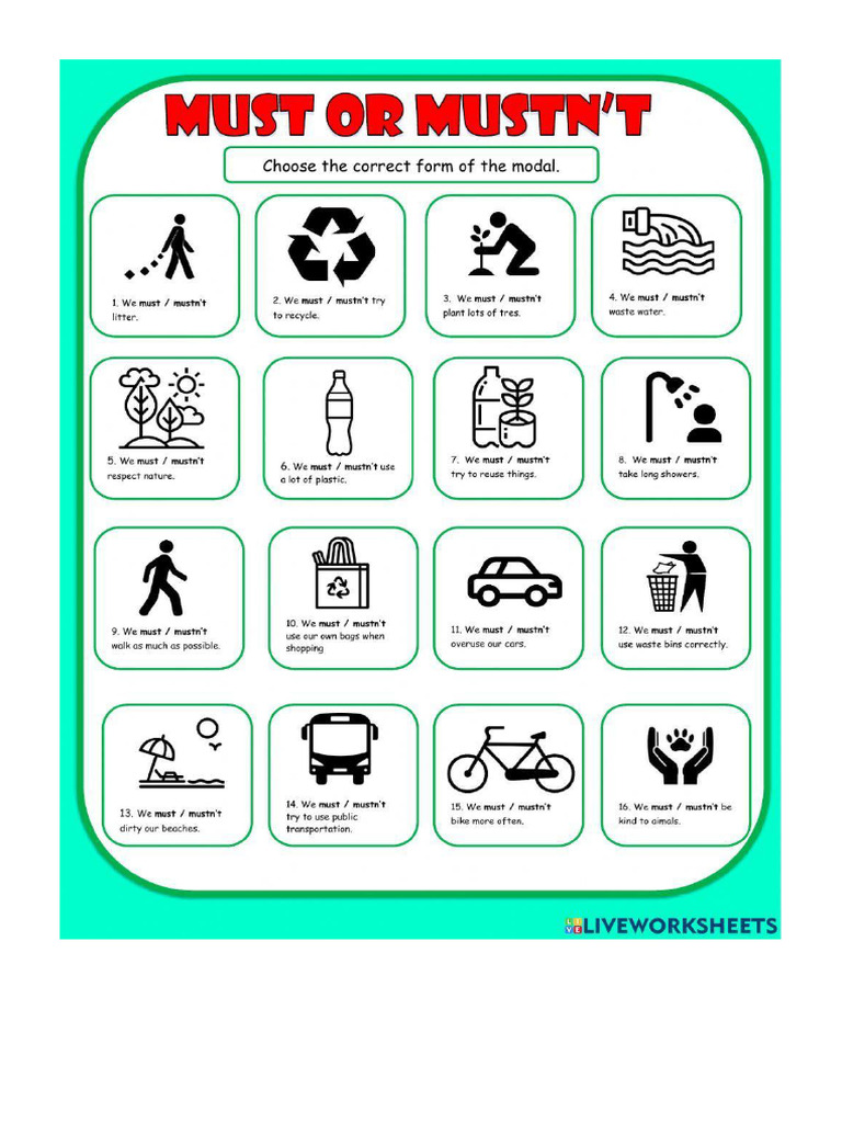 Must and Mustn-T Environment | PDF