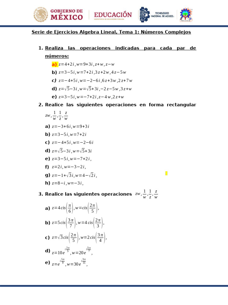 Nueva Serie AL-T1 | PDF | Objetos matemáticos | Matemáticas
