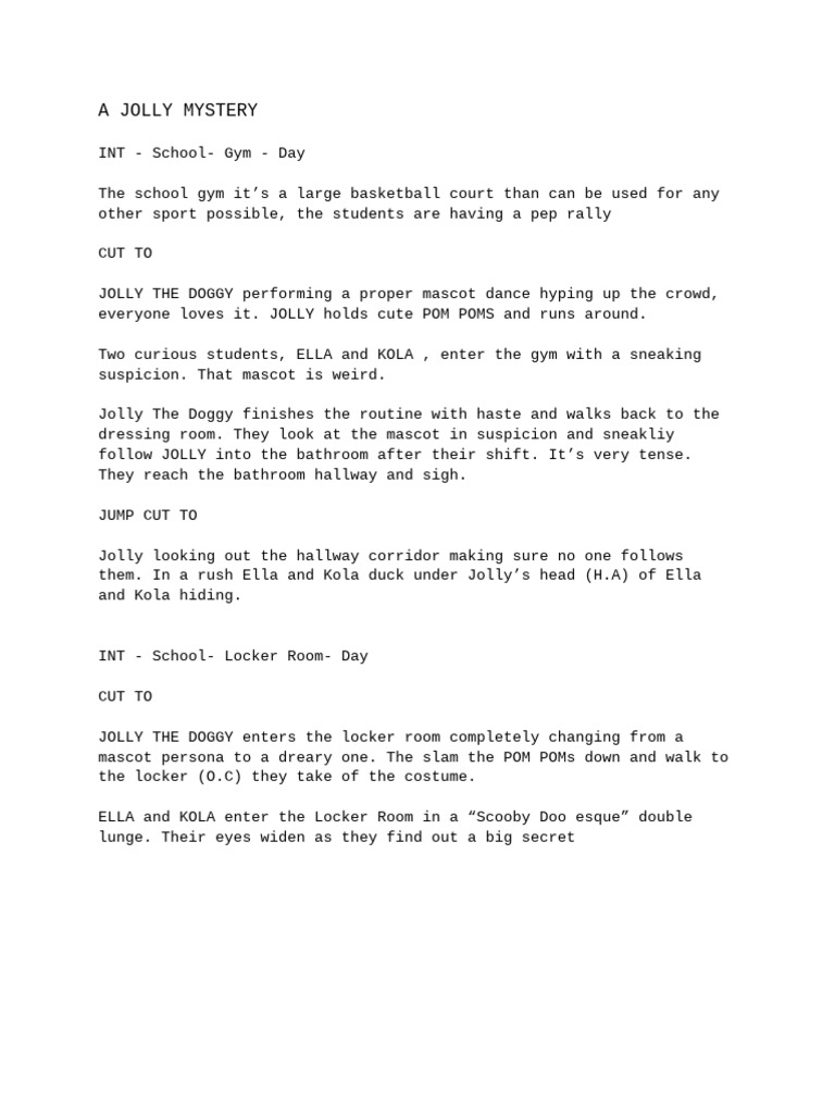 Silent Film Script | PDF