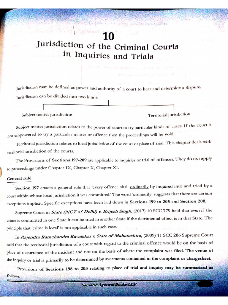 BNSS Notes Samarth Agarwal Section 197 To 233 | PDF