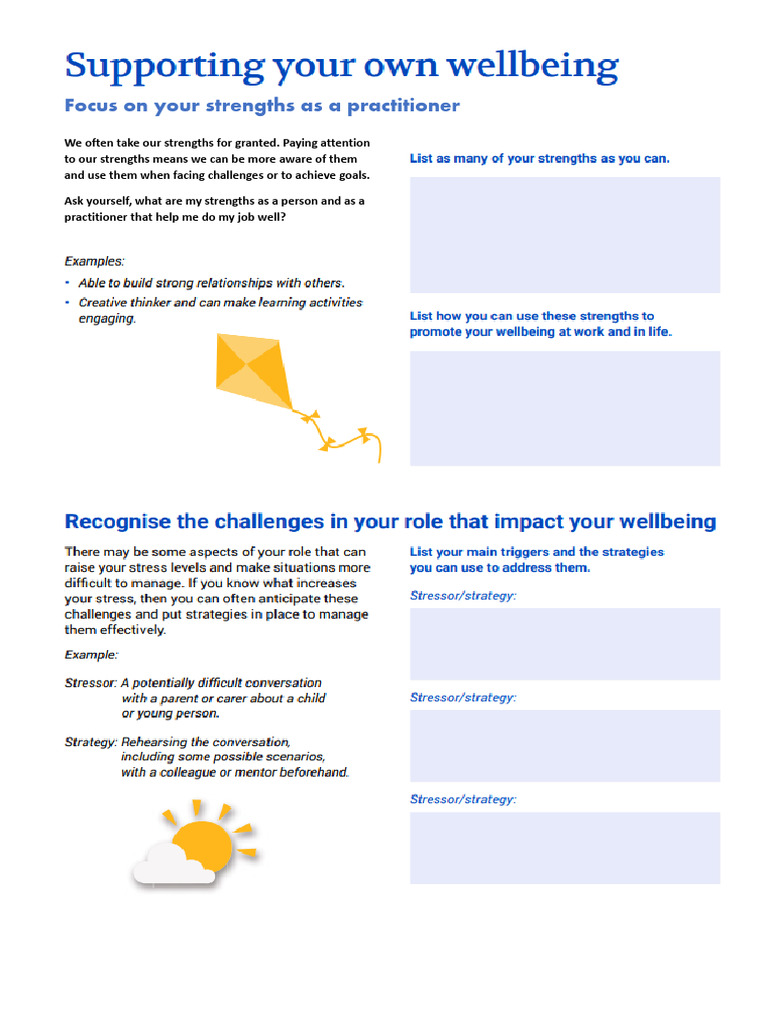 Supporting Your Own Wellbeing | PDF