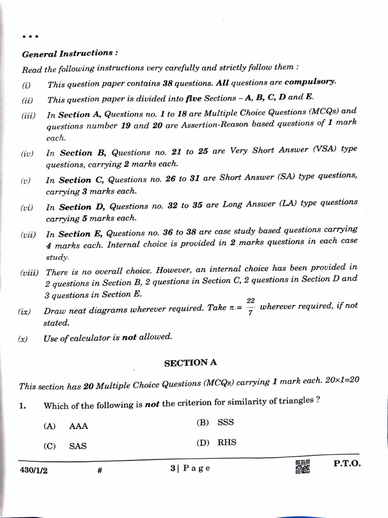 Comprehensive Exam Format and Guidelines | PDF | Circle | Elementary Mathematics