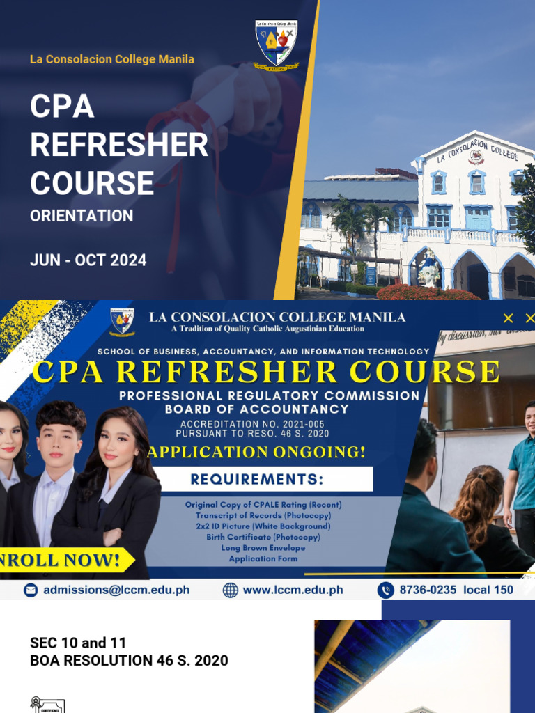 CPA Refresher Course Overview 2024 | PDF | Certified Public Accountant ...