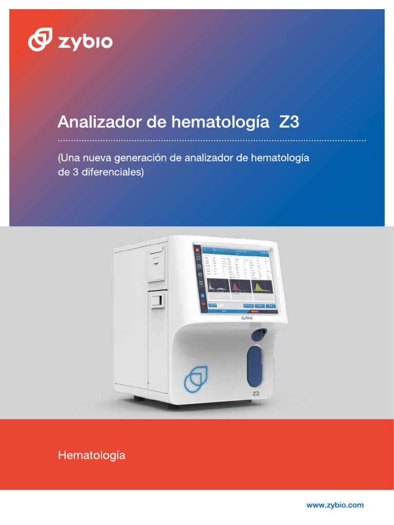 【Zybio】Catálogo de Analizador de hematología Z3 | PDF