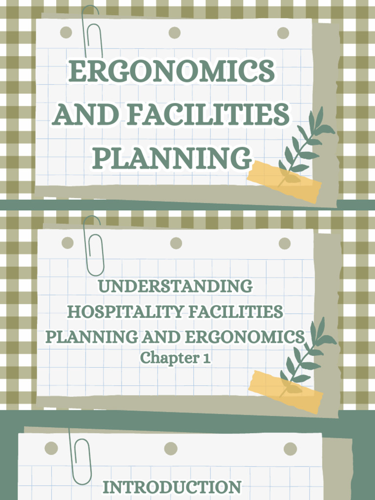 Lesson 1 in Ergonomics - 113217 | PDF | Tourism | Business
