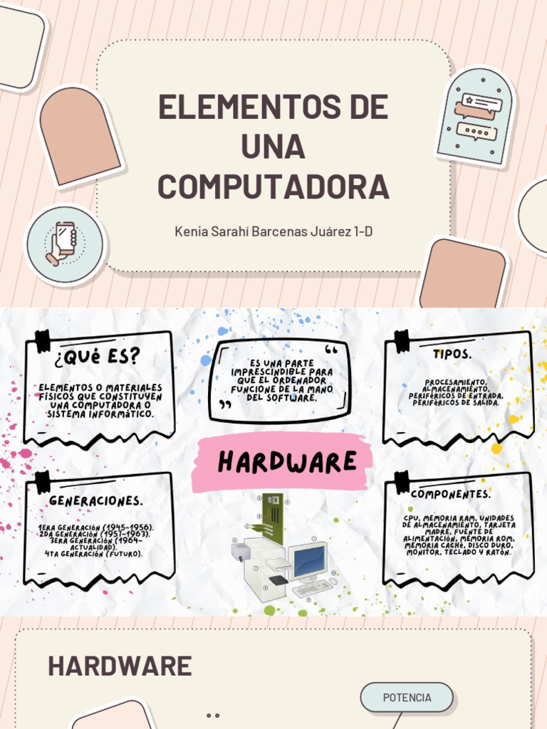 Elementos de Una Computadora | PDF | Hardware de la computadora ...