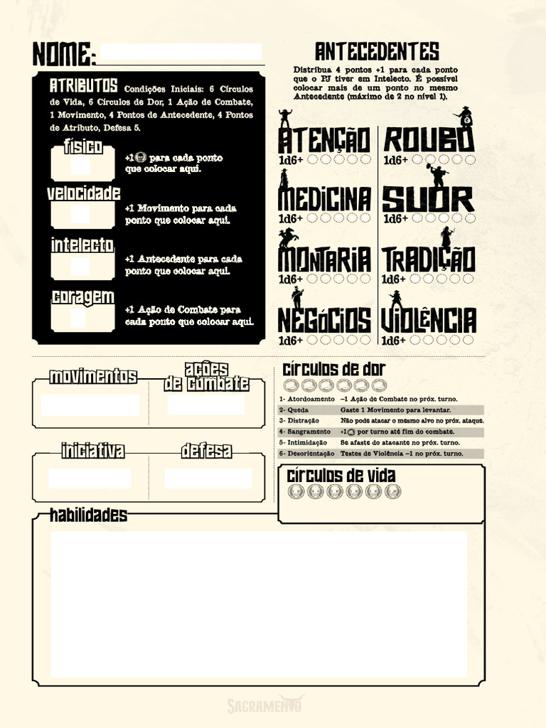 Ficha Editável Sacramento (Copy) | PDF