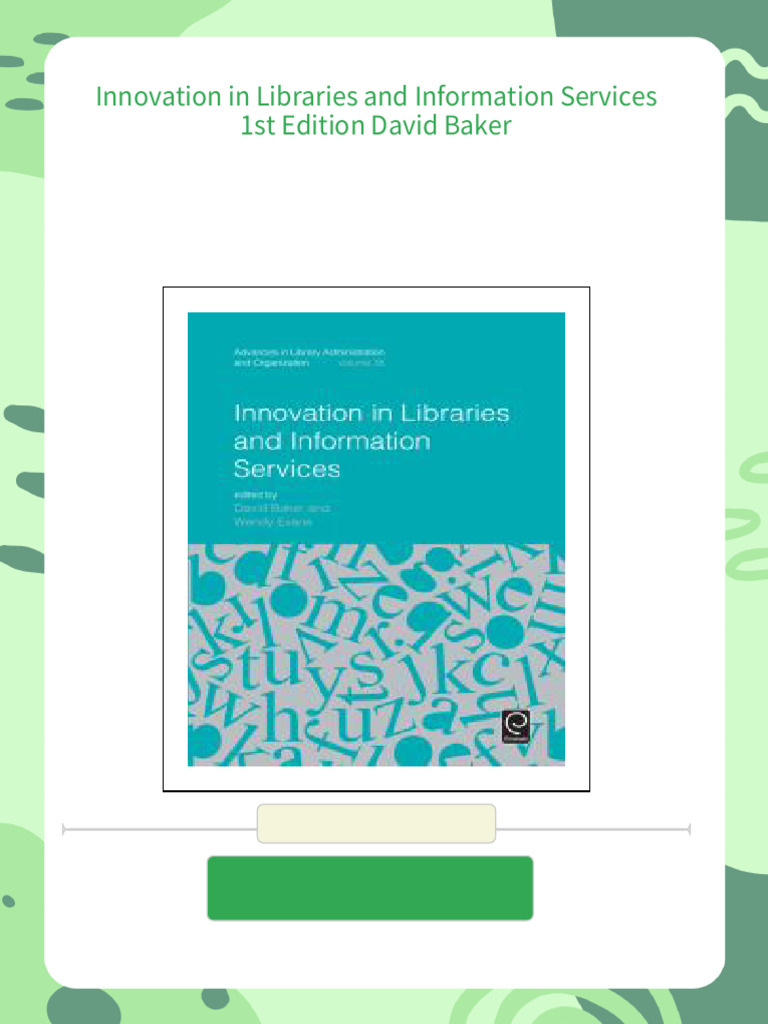 Innovation in Libraries and Information Services 1st Edition David ...