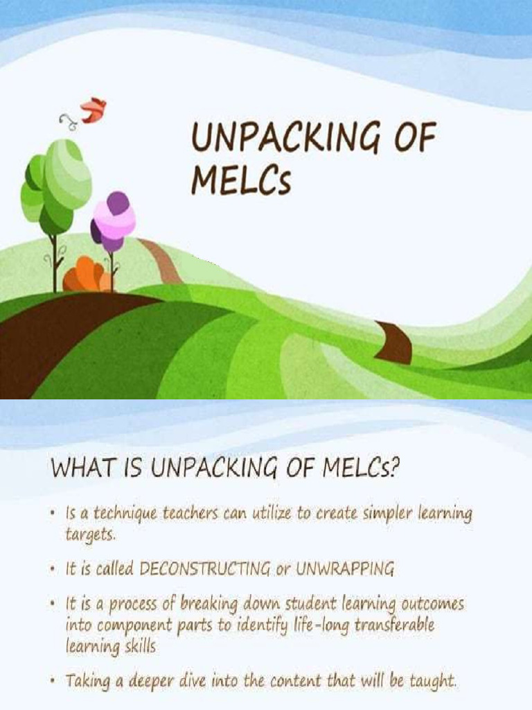 Unpacking of MELCs | PDF