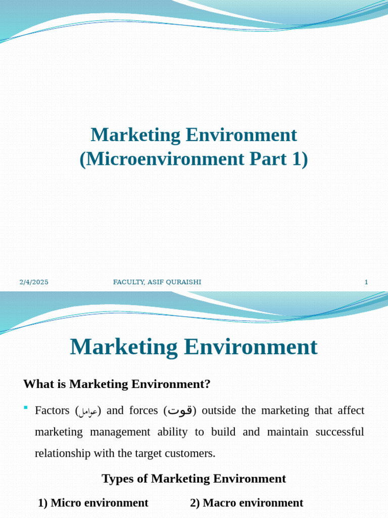 4-Marketing Microenvironment Part1 | PDF