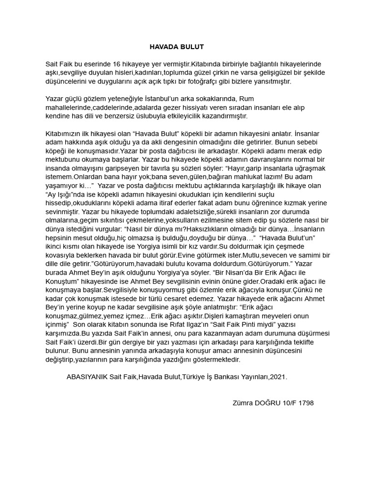Havada Bulut | PDF