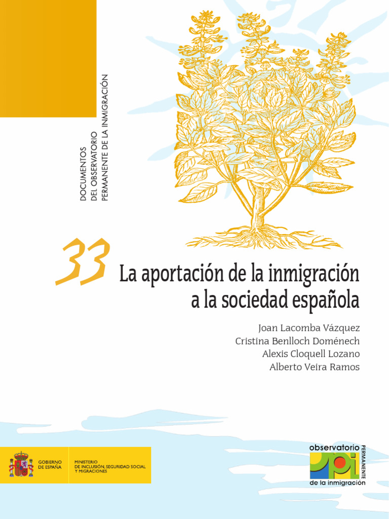Aportación de la Inmigración en España | PDF | España | Inmigración
