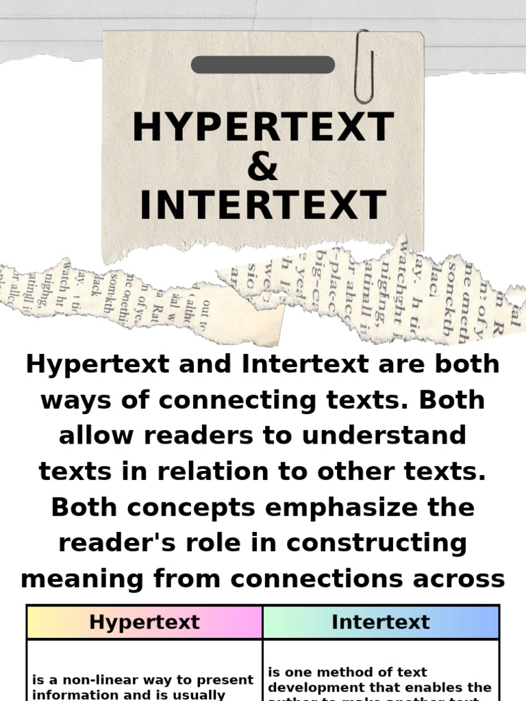 1 Hypertext&intertext | PDF