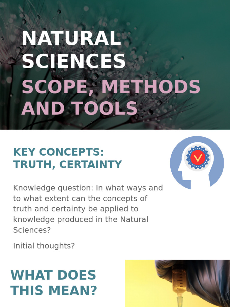 1.2 NS - Scope, Methods and Tools | PDF | Science | Scientific Method
