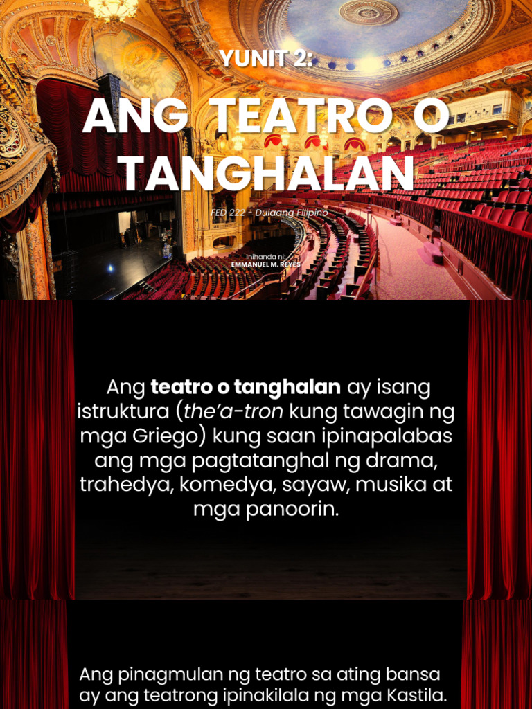 Yunit 2 Teatro | PDF