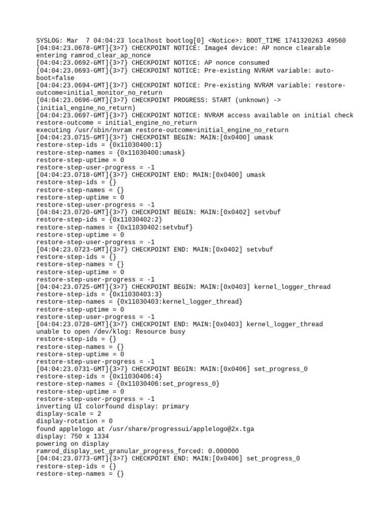 PreviousRestoreLog_202537_427 | PDF | Cache (Computing) | File System