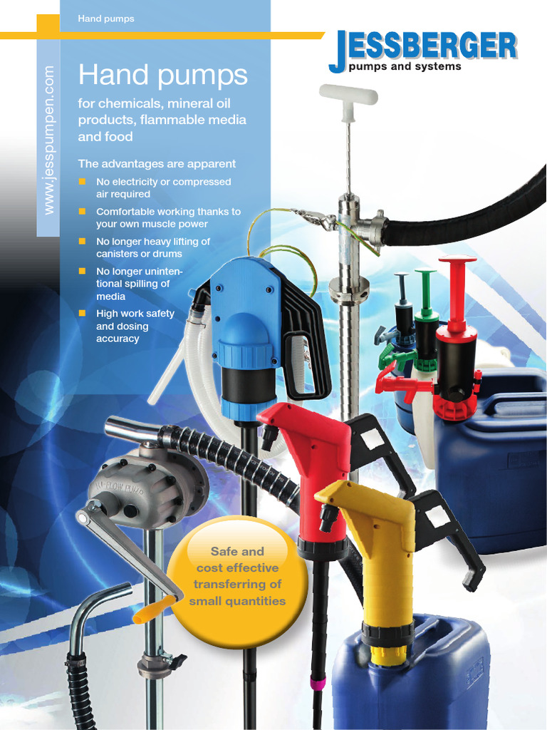 Hand Pumps for Safe Liquid Transfer | PDF | Pump | Pipe (Fluid Conveyance)