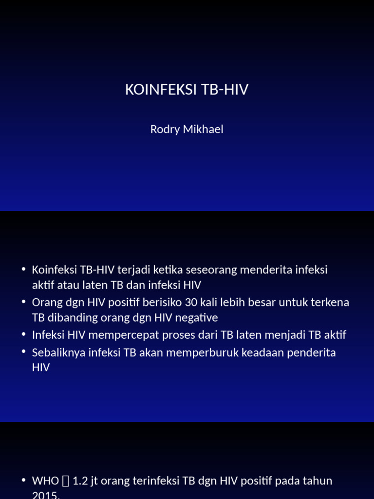 Koinfeksi Tb Hiv | PDF