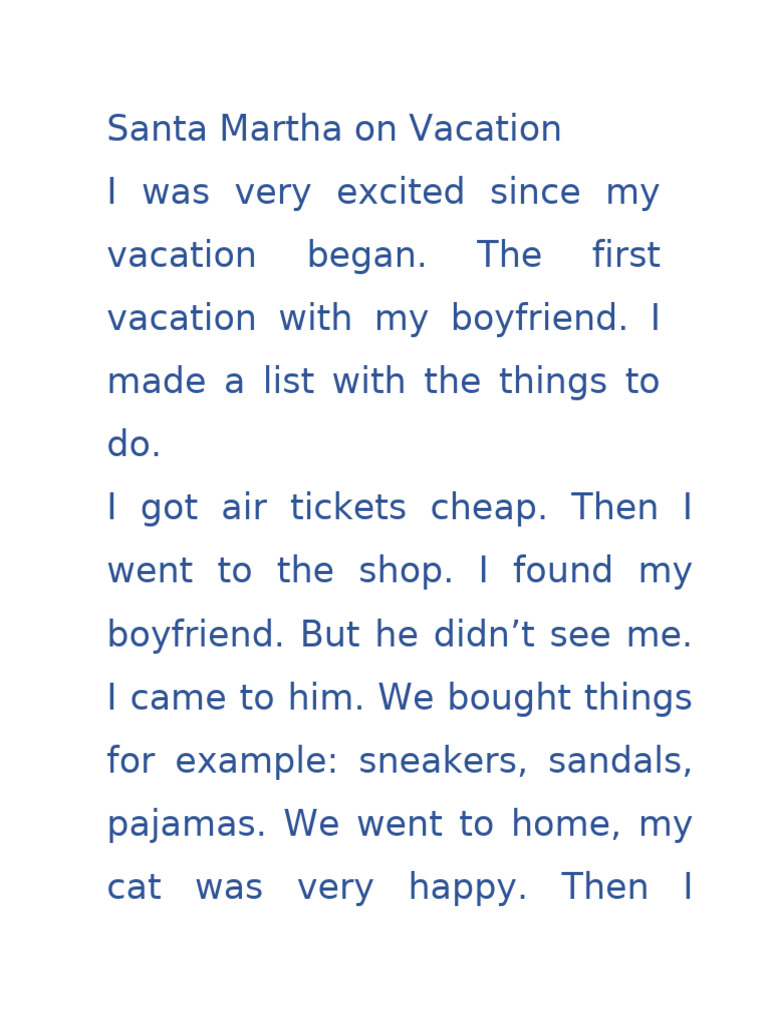 The Crazy Vacations | PDF