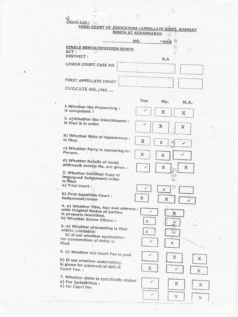 2 Sided Cheek List | PDF