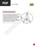 Cours de Maths + Exercices Corrigés - 2ndec - Angles Inscrits | PDF | Triangle | Cercle