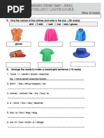 Grade 03 English 3rd Term Test Model Paper - English Medium | PDF