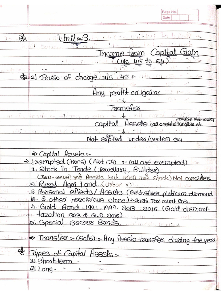 Tax - Unit 3 | PDF