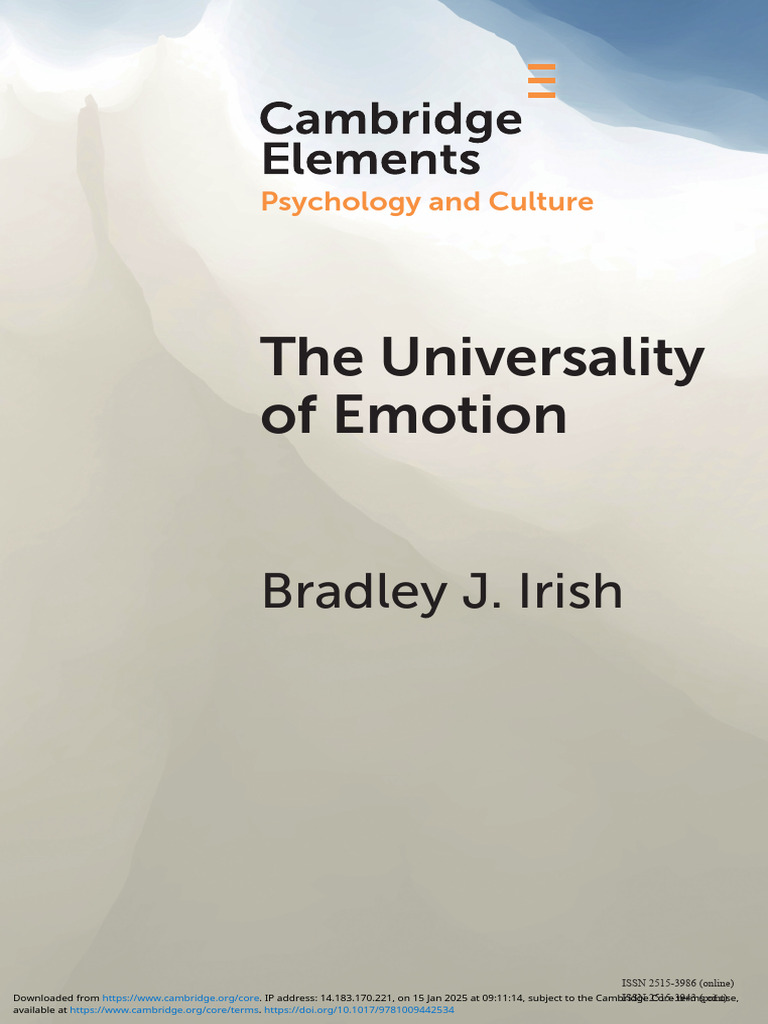 the-universality-of-emotion | PDF | Emotions | Sociology