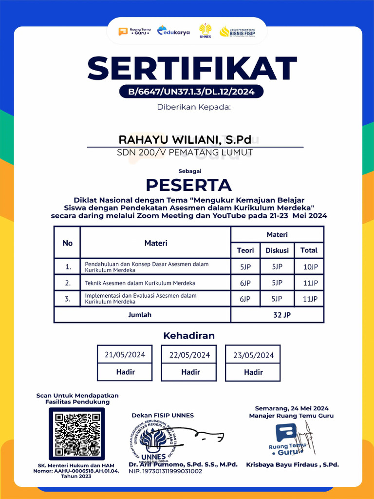 Contoh Sertifikat | PDF