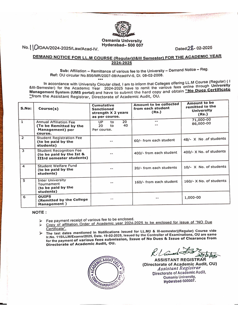 110 Demand Notice For LLM | PDF