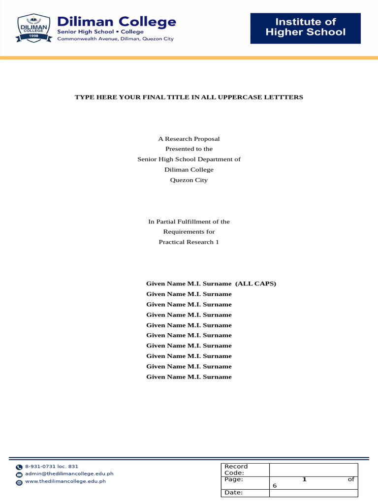 Research Manuscript Template | PDF | Survey Methodology | Inquiry