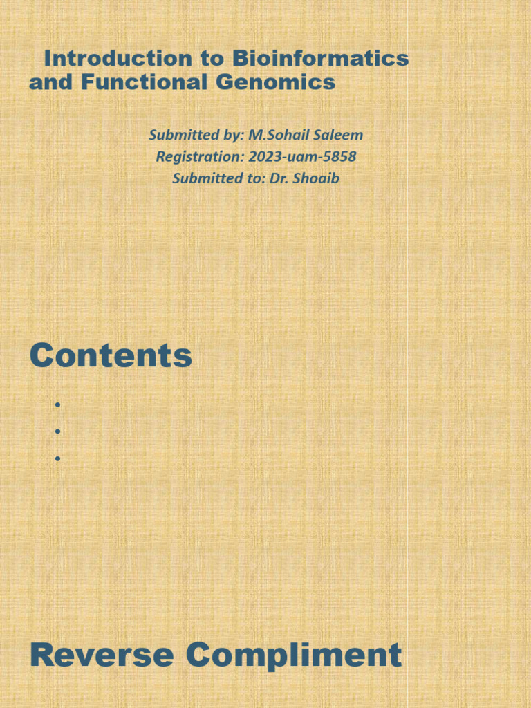 Bioinformatics Practical Assignment | PDF | Primer (Molecular Biology) | Nucleic Acid Sequence