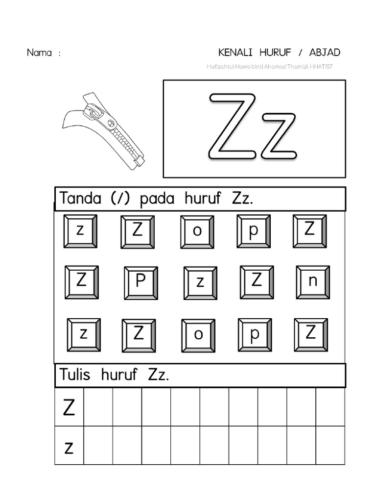 Lembaran Abjad ABC | PDF