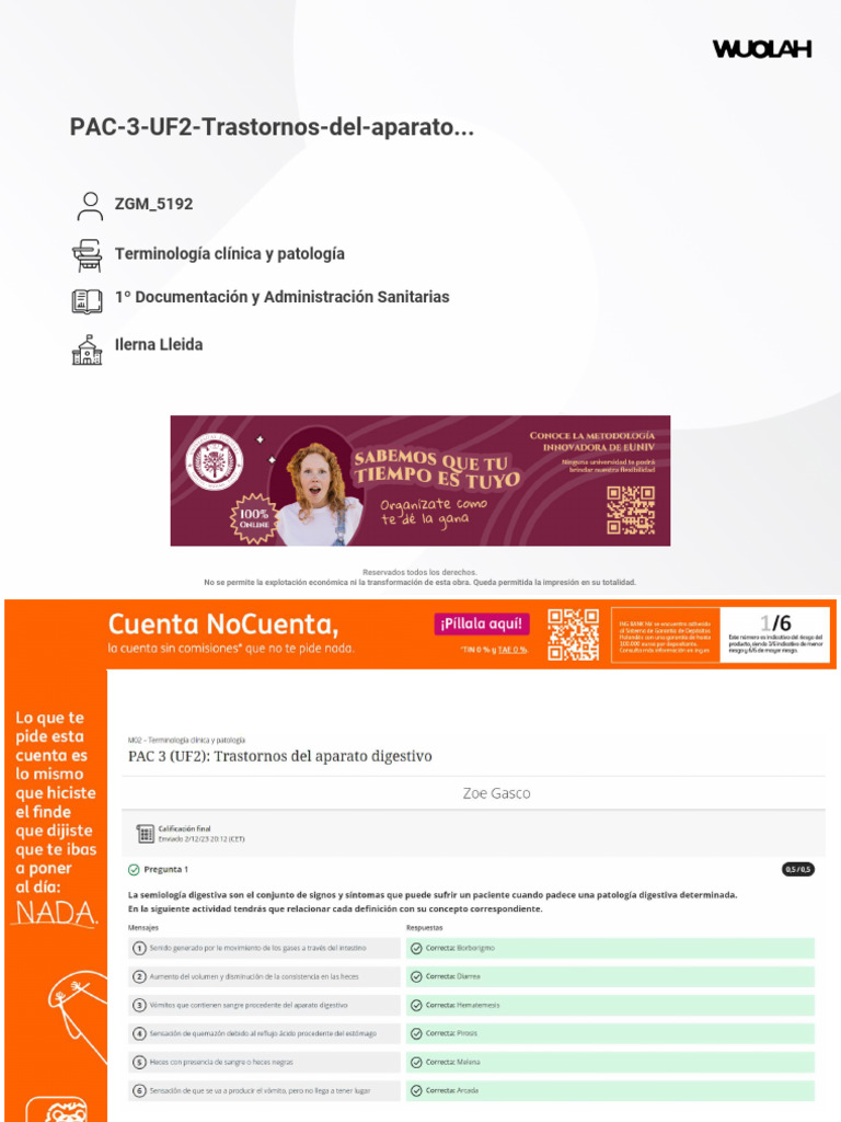 Wuolah Free PAC 3 UF2 Trastornos Del Aparato Digestivo | PDF