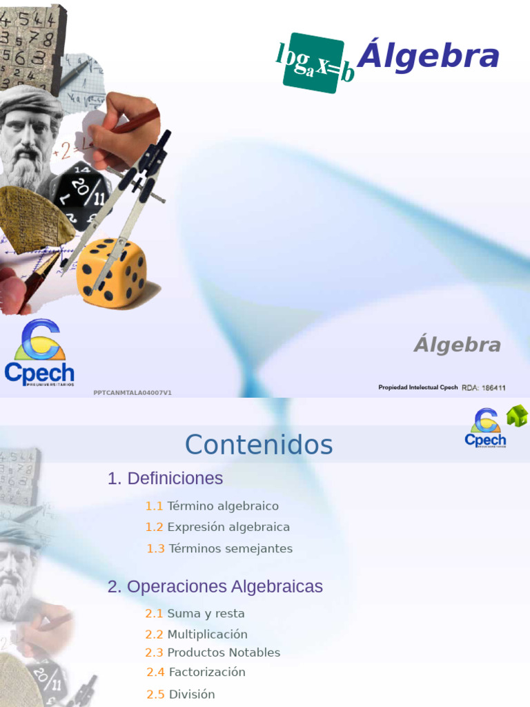 Clase 1 - Introducción Al Algebra | PDF | Multiplicación | Aritmética