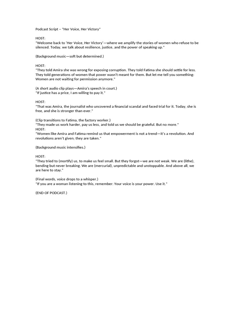 Podcast Script | PDF