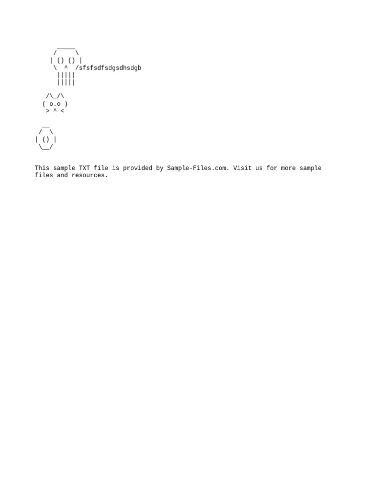ASCII Art Samples and Resources | PDF