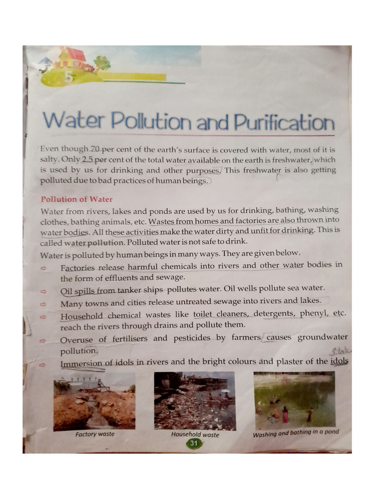 CH 5 Water Pollution and Purification | PDF